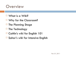 Wiki Technology in the Classroom | PPT