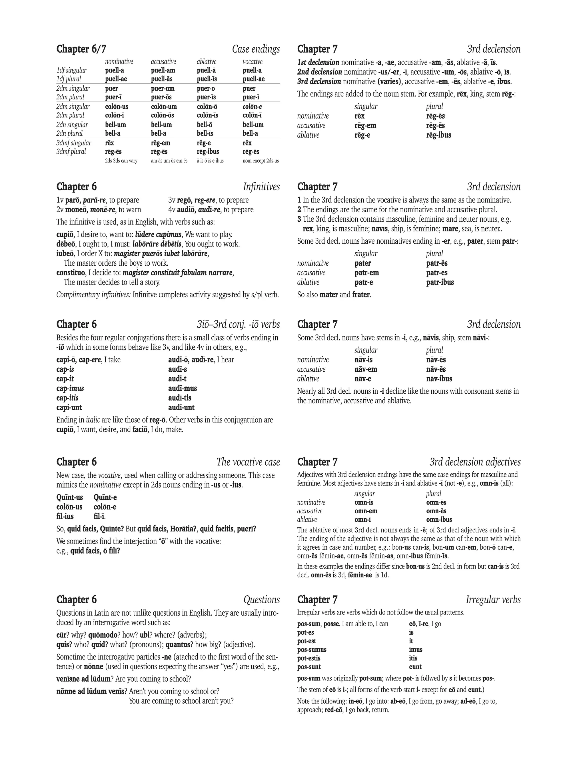 Cornell latin words, 8 pp | PDF
