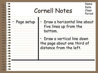 Cornell notes | PPT