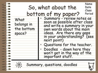 Cornell notes | PPT