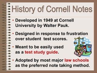 Cornell notes | PPTX | Educational Assessment | Education