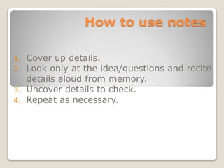 Cornell notes | PPTX