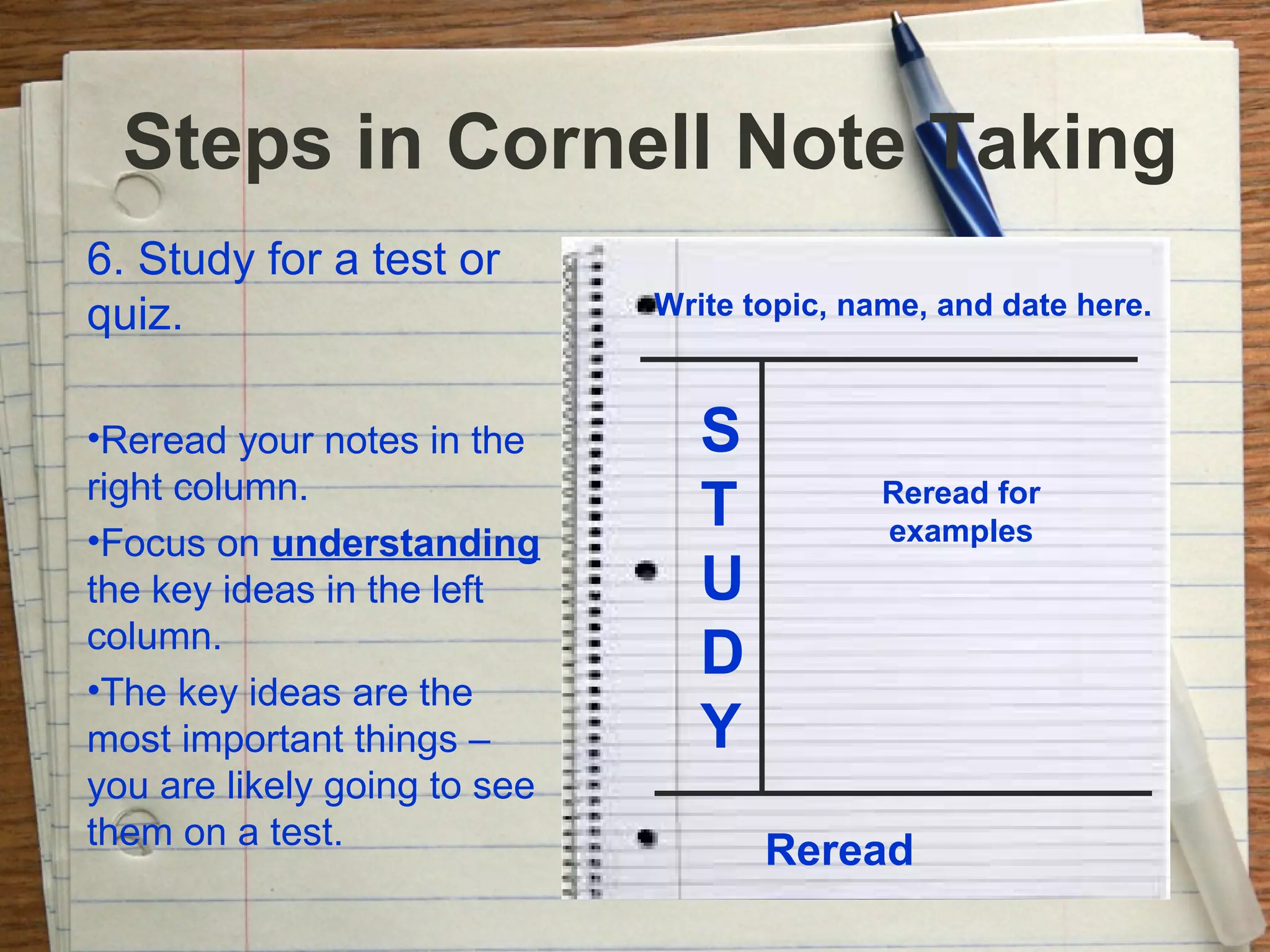 Cornell notes | PPT