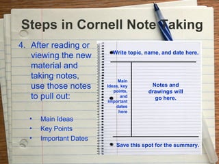 Cornell notes | PPT