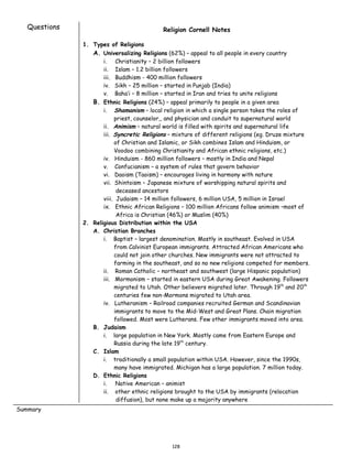 Cornell notes 3 (teacher) | DOC | Islam | Religion & Spirituality