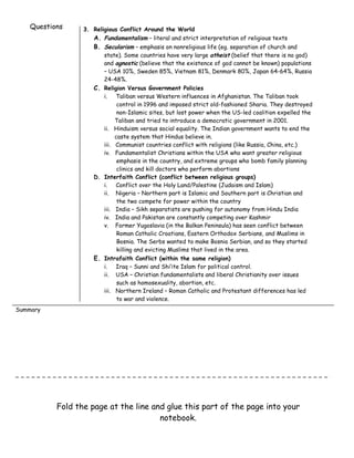 Cornell notes 3 (teacher) | DOC