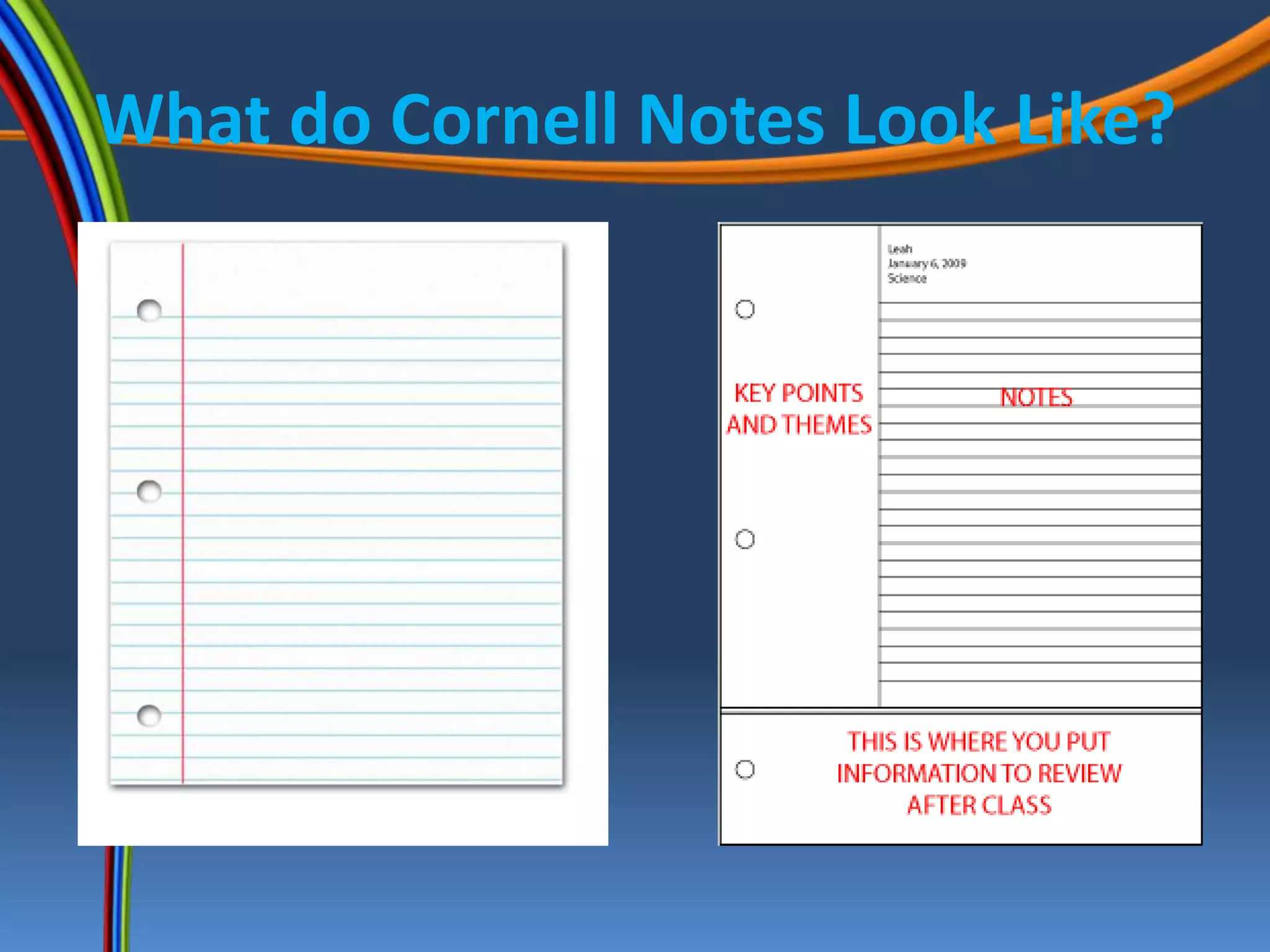 Cornell notes ppt | PPT