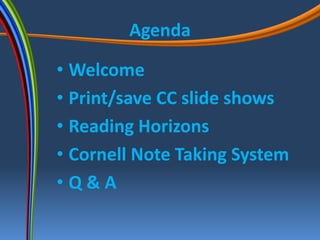 Cornell notes ppt | PPT