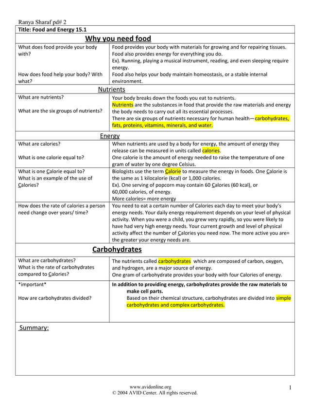 Cornell notes template (1) | PDF