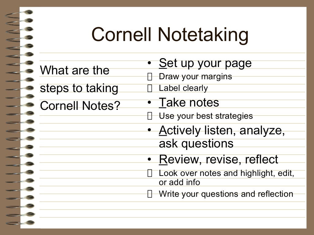 Cornell notetaking