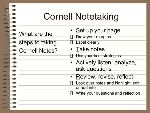 Cornell notetaking