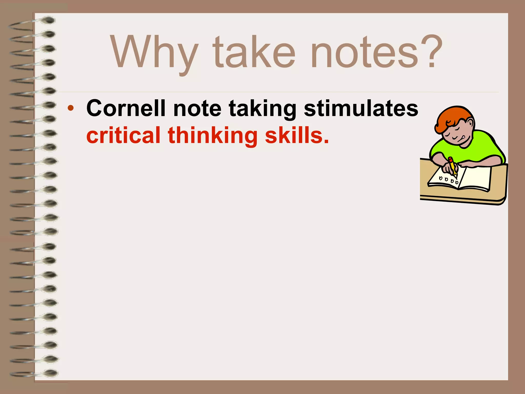 Cornell power point notetaking | PPT