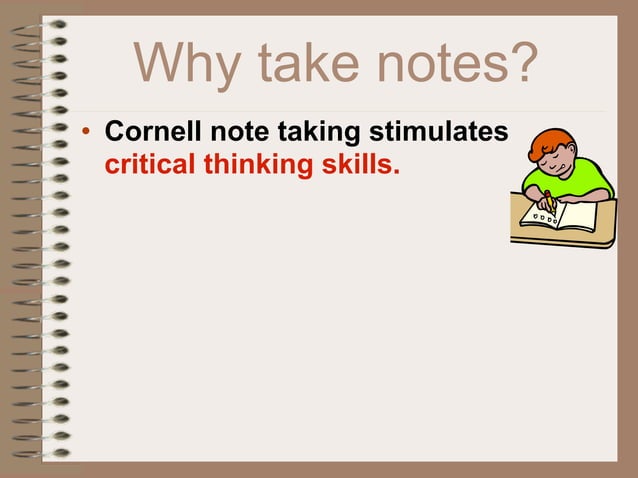 Cornell power point notetaking | KEY | Educational Assessment | Education