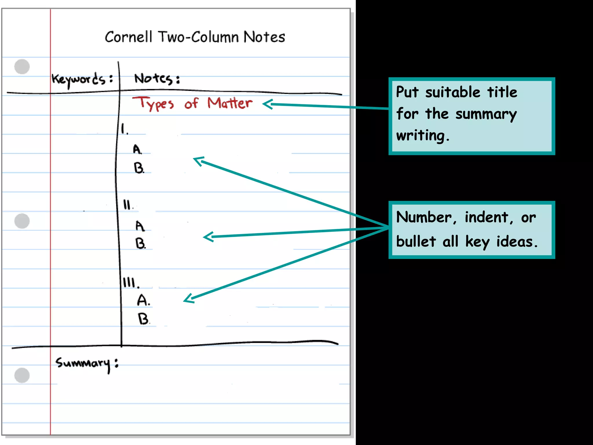 Cornell Two Column Notes | PPT