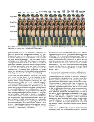 Cornell University: "C-Face" Facial Motion Capture | PDF | Wearable ...