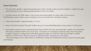 Corneo scleral trauma repair | PPTX