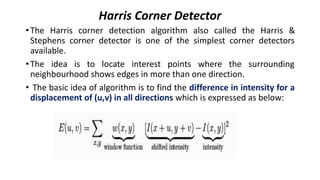 Corner detection in computer vision and application | PDF