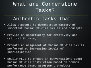Cornerstone Tasks GCISD | PPT | Educational Assessment | Education