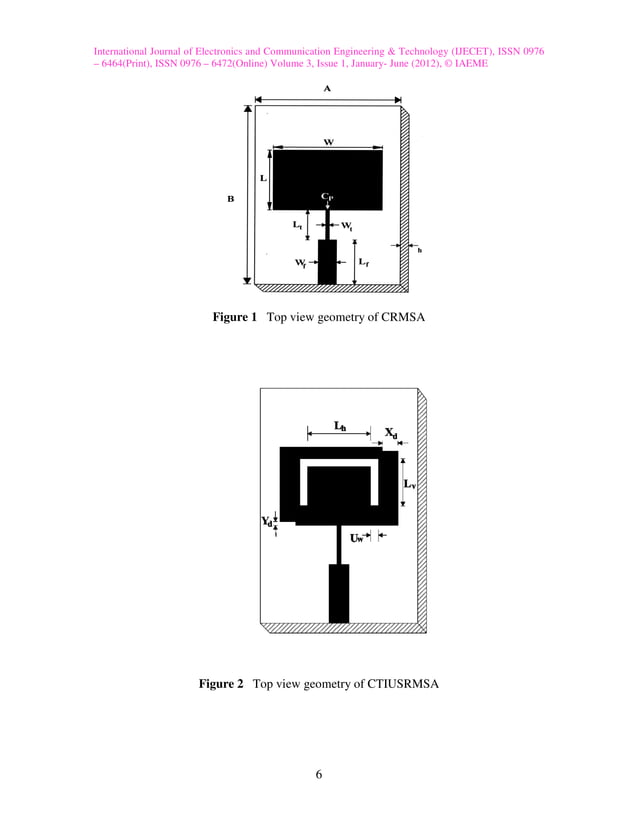 Corner truncated inverted u slot triple band tunable rectangular ...