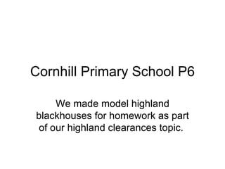 Cornhill Primary School P6 2