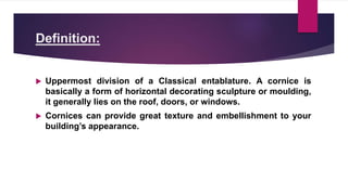 Cornices | PPTX