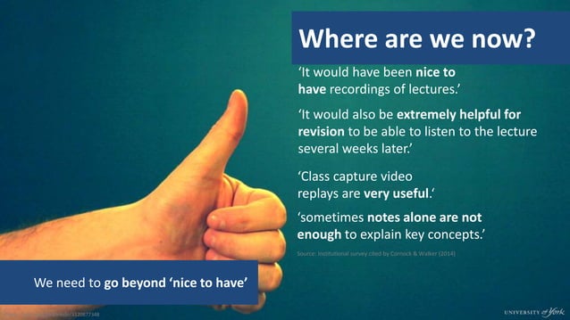 Understanding how and why students use lecture captures | PPT