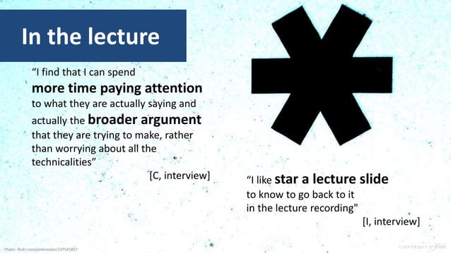 Understanding how and why students use lecture captures | PPT