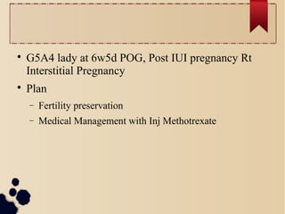 Cornual ectopic case series | PPT