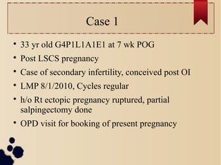 Cornual ectopic case series | PPT