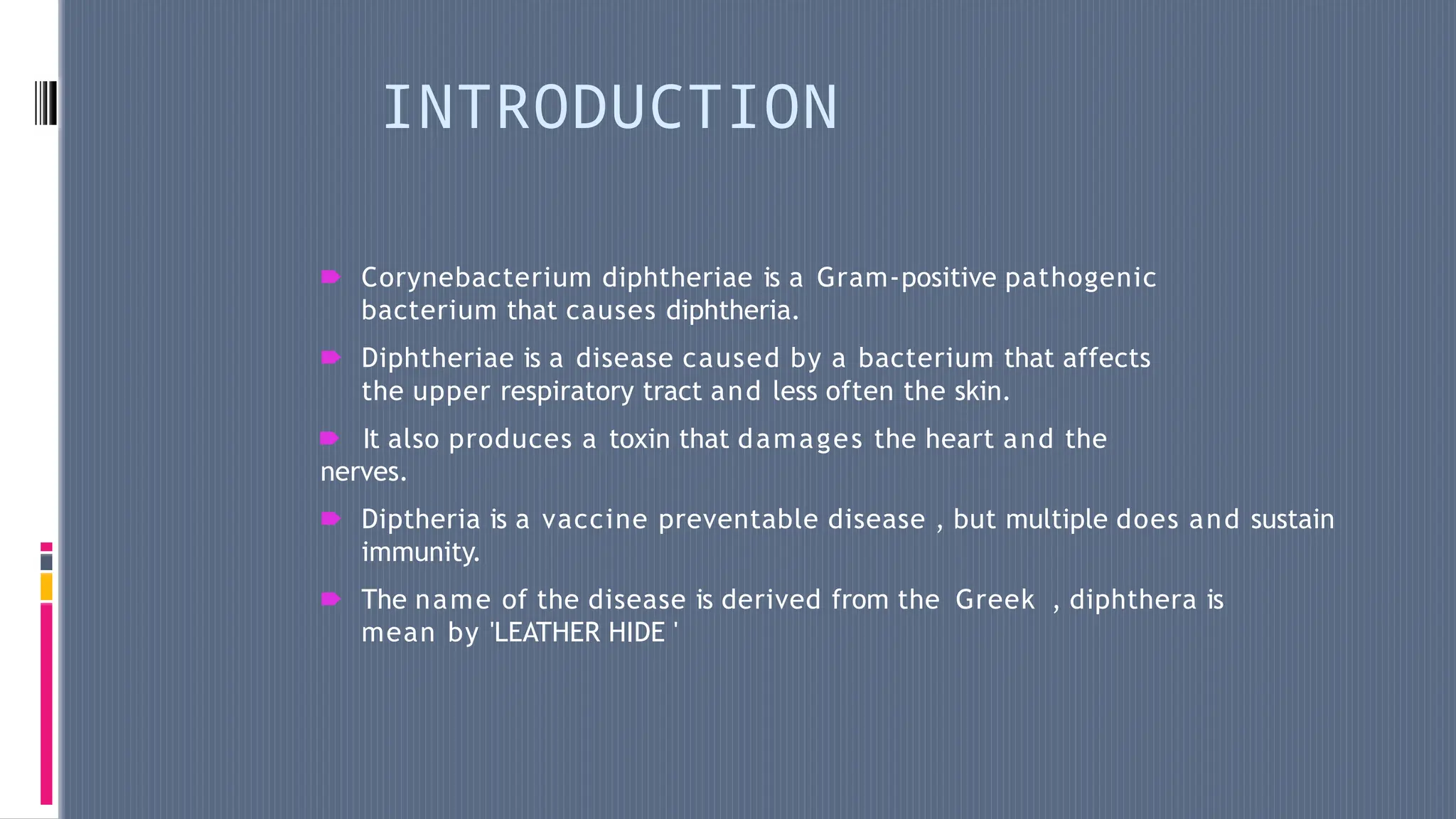 CORNYBACTERIUM DIPHTHERIA IN MEDICAL BACTERIOLOGY pptx | PPT