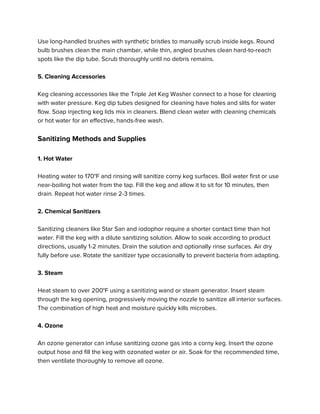 Corny kegs and its cleaning and sanitizing methods.docx