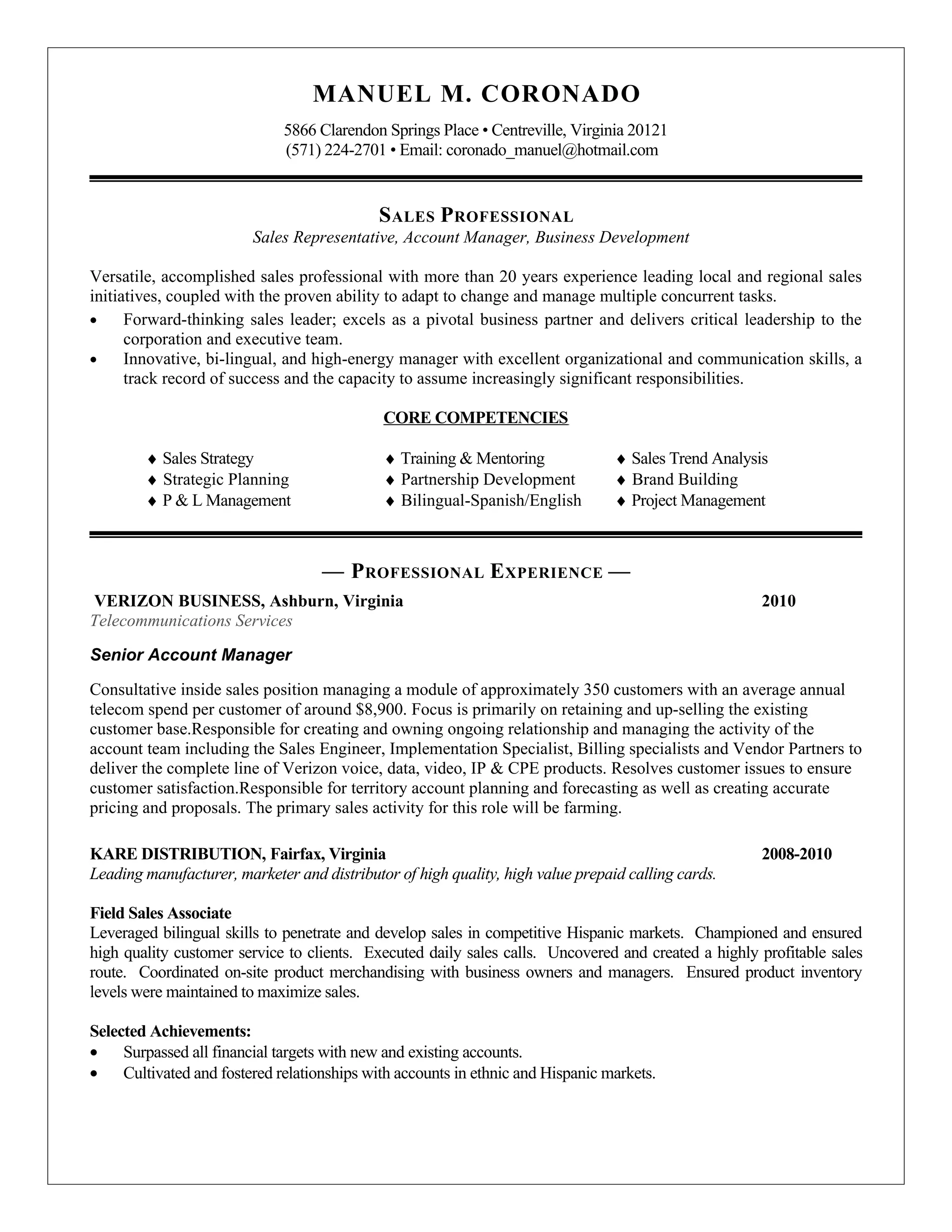 Coronado Manuel Resume R1[1] | PDF