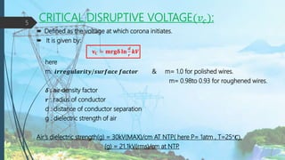 Corona Effect (ELECTRICAL ENGINEERING) | PPTX