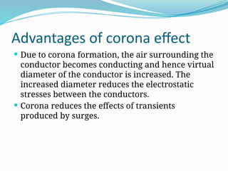 Corona Effect.pptx corona losses and its effects | PPTX