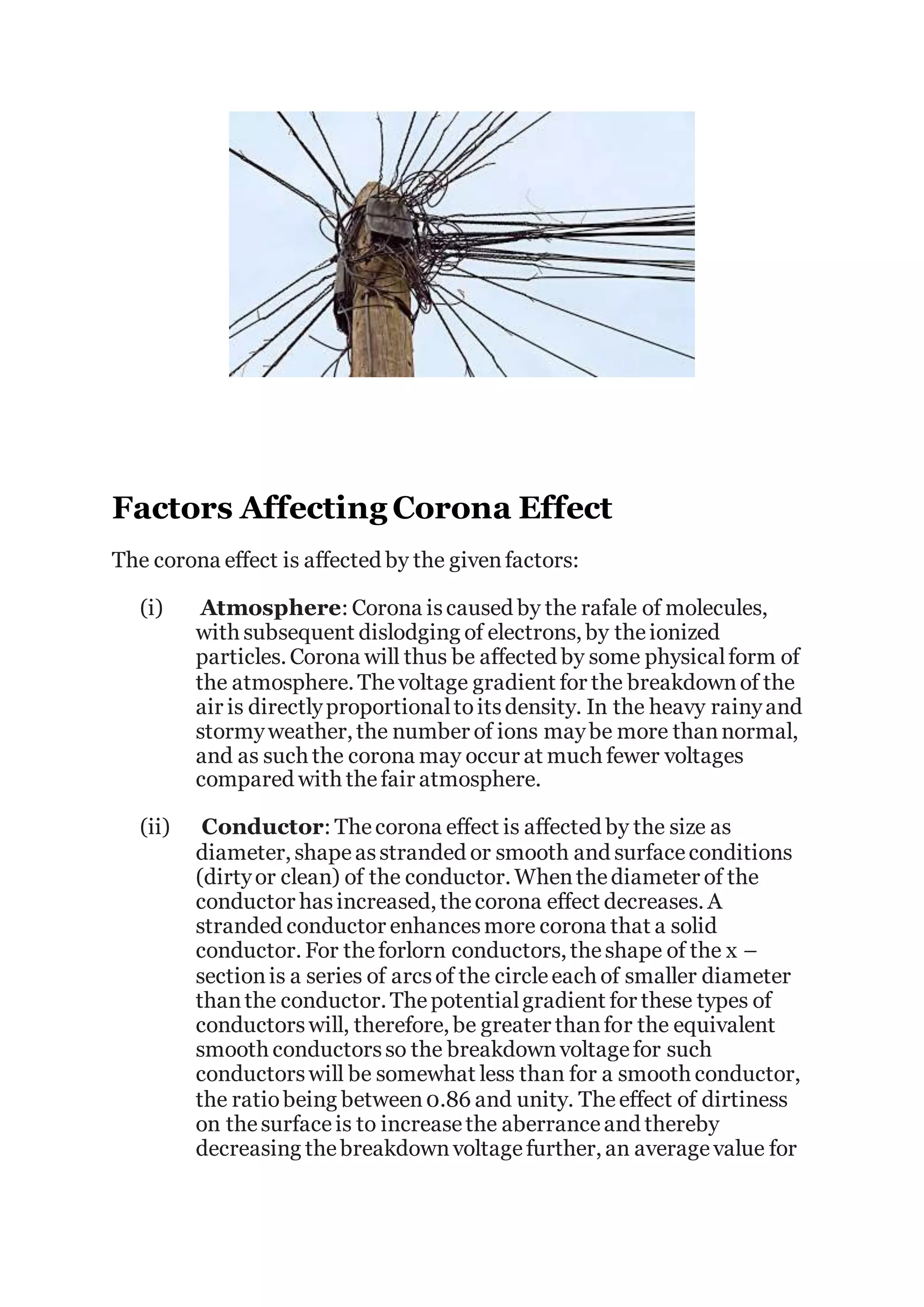 Corona Effect: What is Corona | Corona Effect in Transmission Line ...