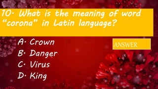 CORONAVIRUS QUIZ | PPT