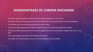 Corona in trasmission line | PPT