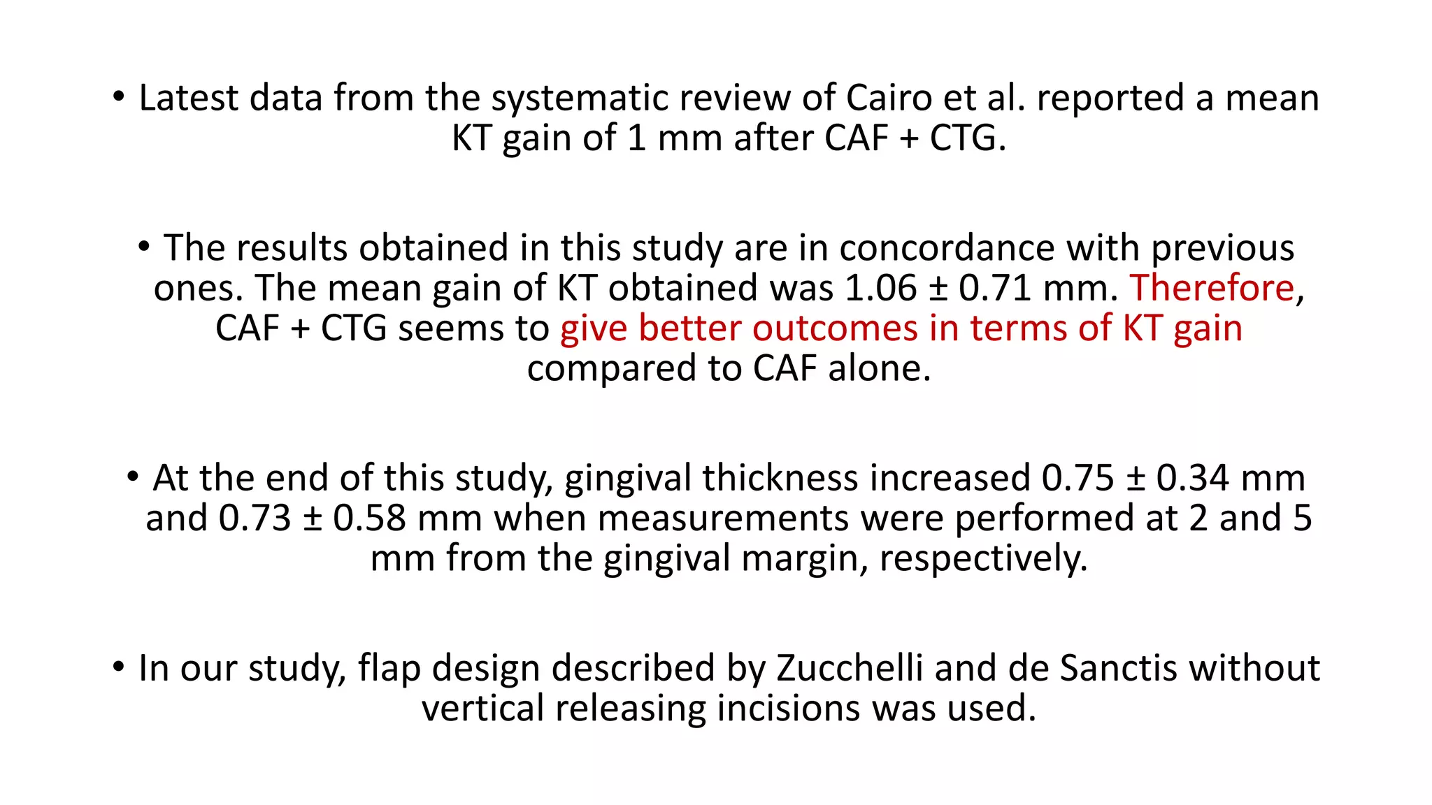 Coronal advanced flap in combination with a connective tissue graft. Is ...