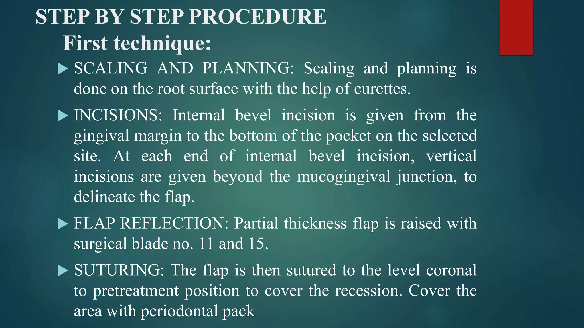 Coronal Positioned Pedicle Graft | PPTX | Dental Health | Diseases and ...