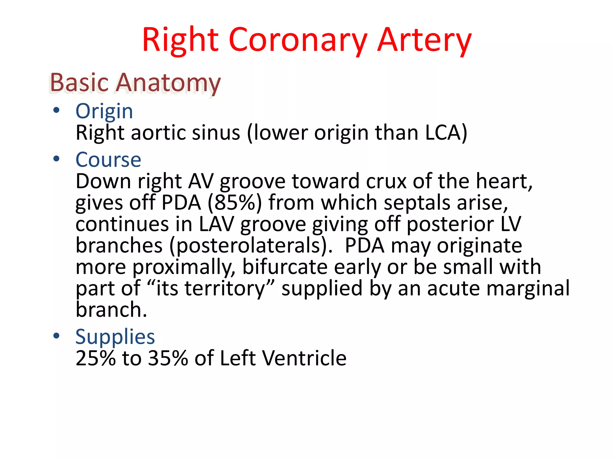 Coronary anatomy for Interventional Cardiologists toufiqur rahman | PPSX