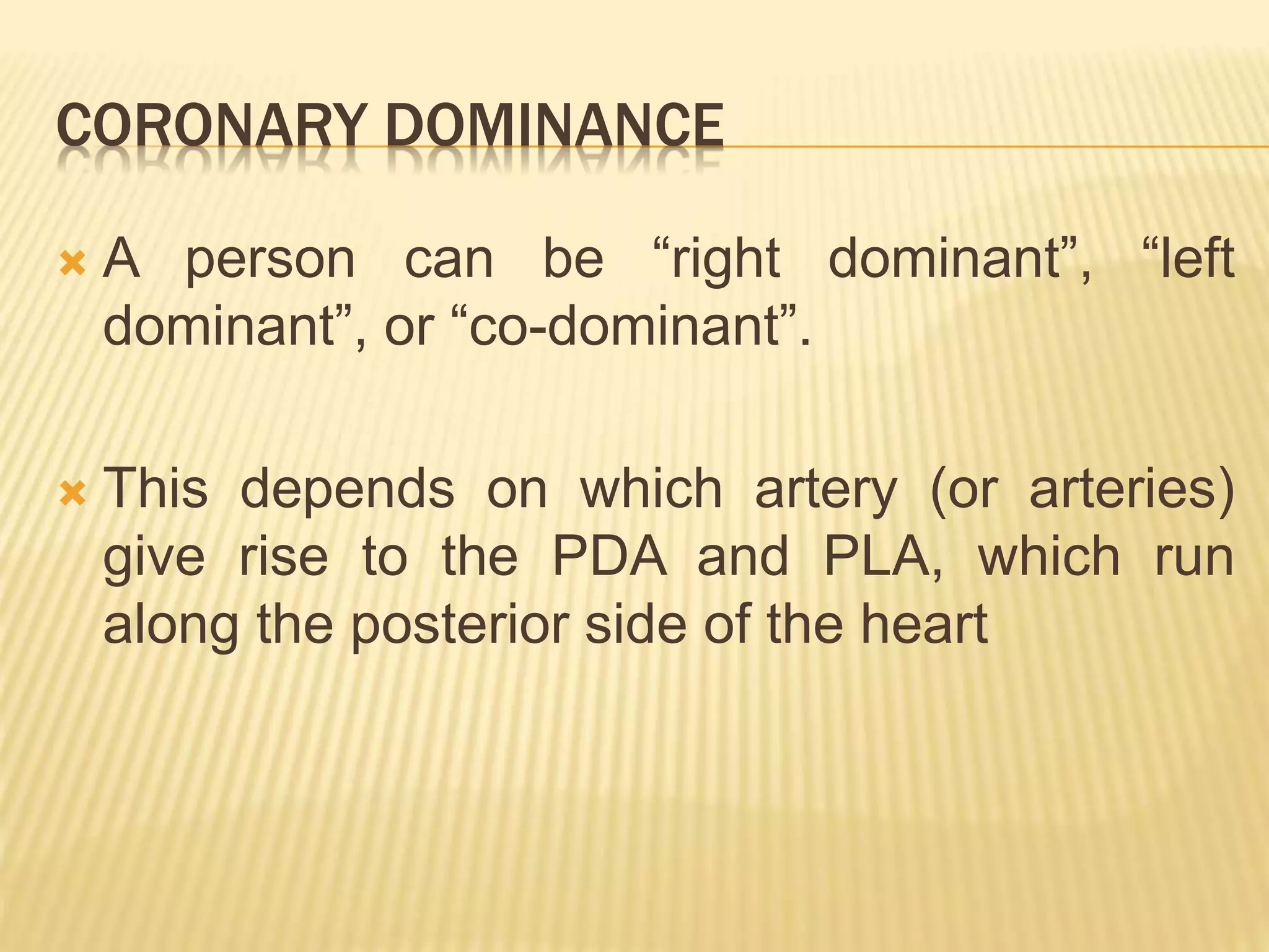 Coronary anatomy | PPTX