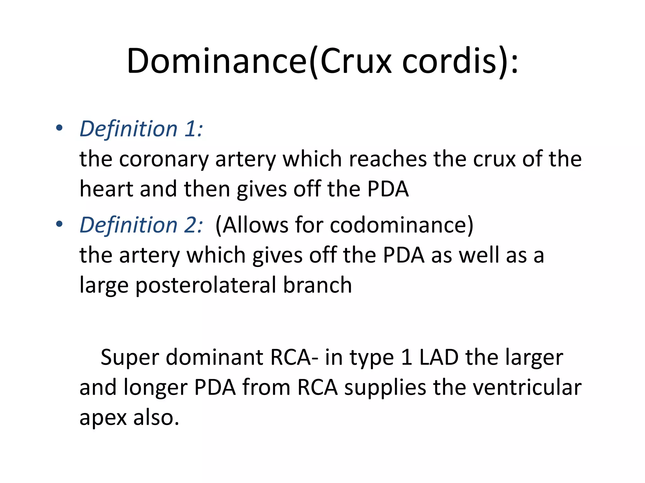 Coronary anatomy and angiographic views | PPTX