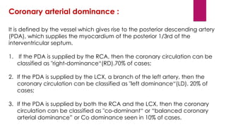 CORONARY ANATOMY AND BLOOD FLOW cardiology.pptx