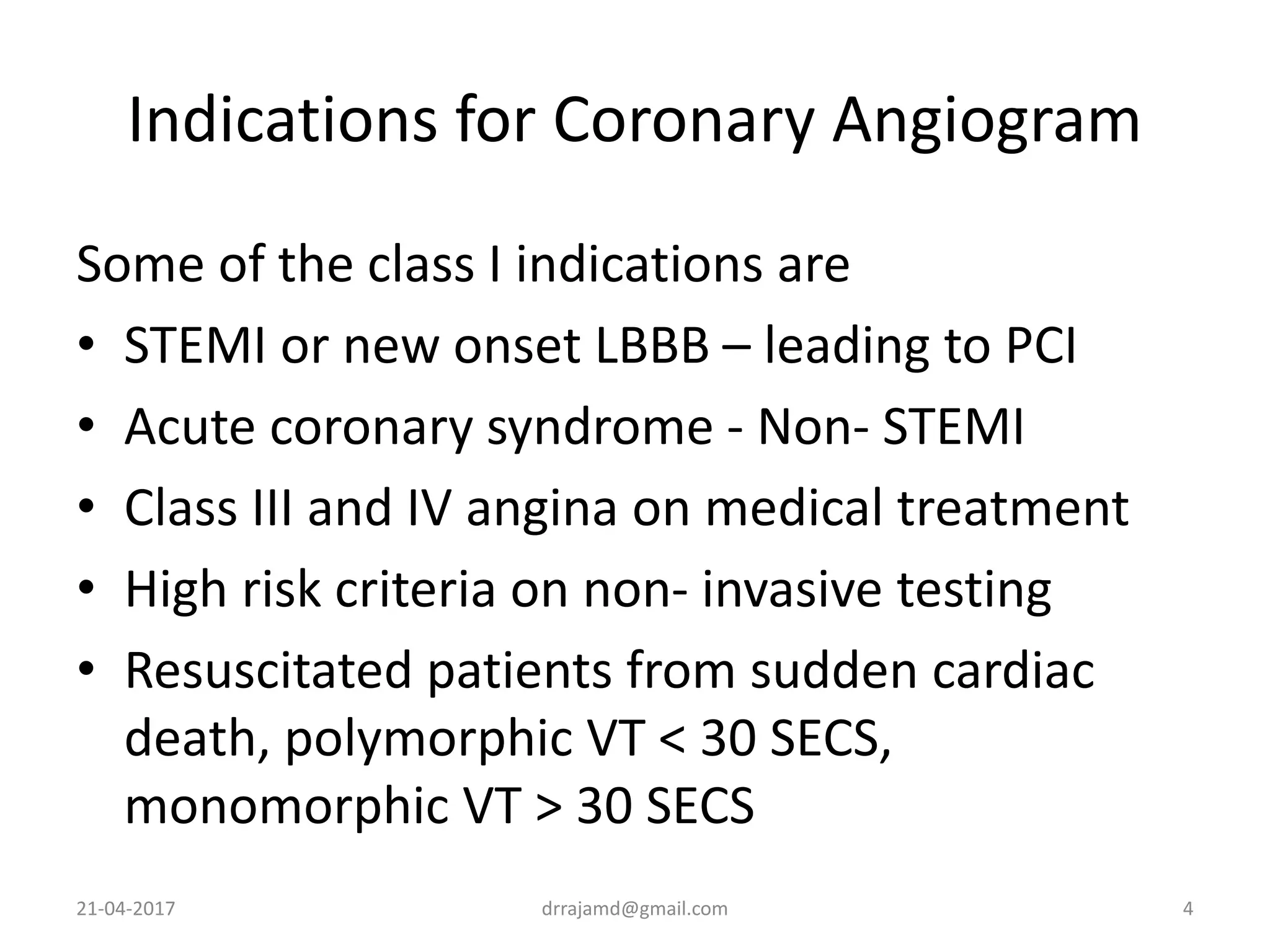 Coronary angiogram an overview | PPTX