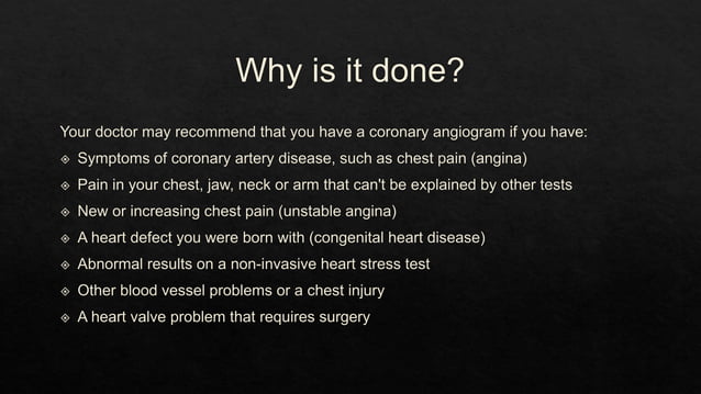Coronary angiography | PPT
