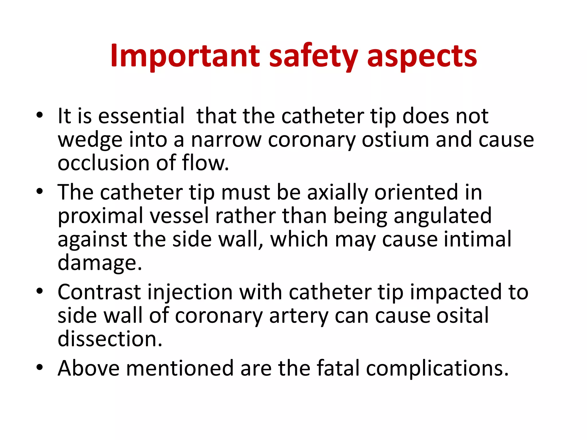 Coronary angiography | PPTX