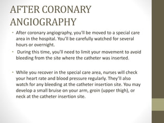CORONARY ANGIOGRAPHY | PPTX
