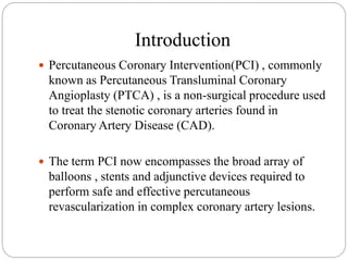 Coronary angioplasty | PPTX