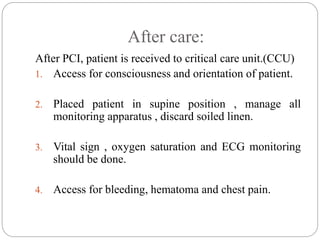 Coronary angioplasty | PPTX