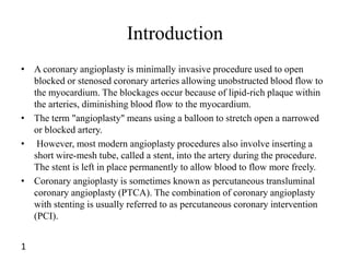 Percutaneous Transluminal Coronary Angioplasty